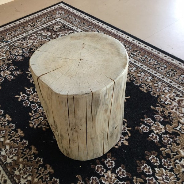 Log End Table - Etsy