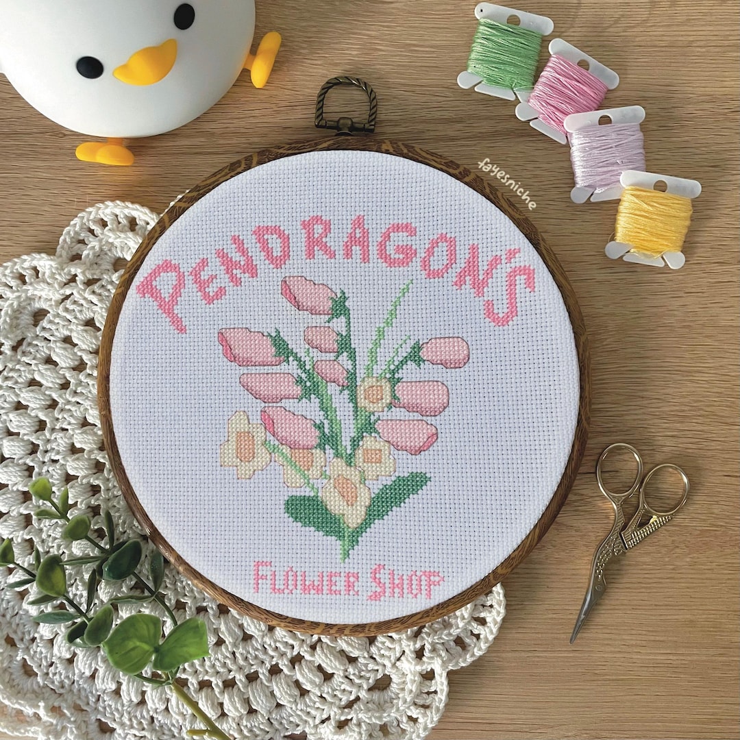 Pendragon’s Flower Shop | Cross Stitch PATTERN | Cozy Hobby Craft ...