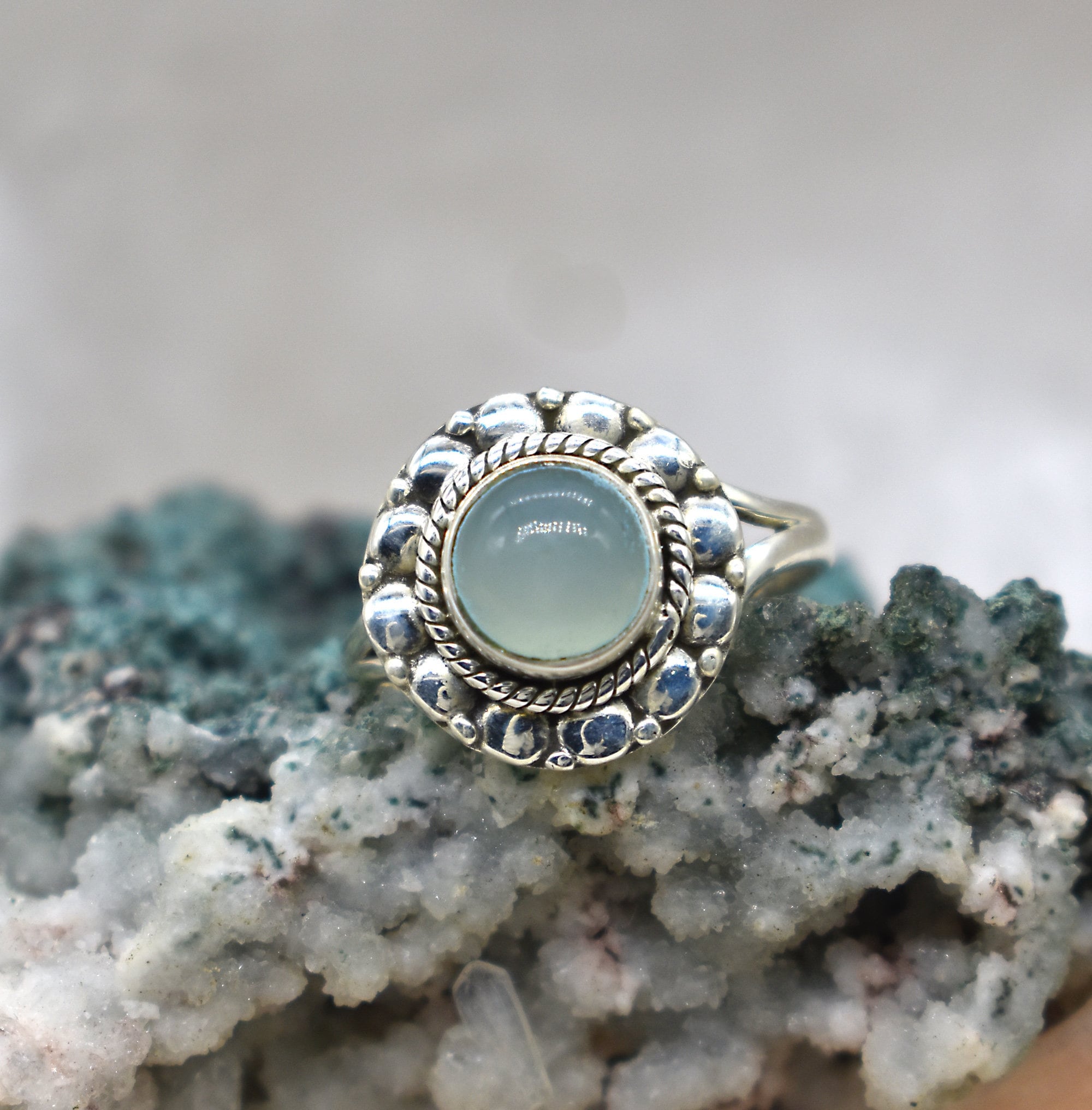 Natural Chalcedony Ring 925 Sterling Silver Ring Chalcedony | Etsy