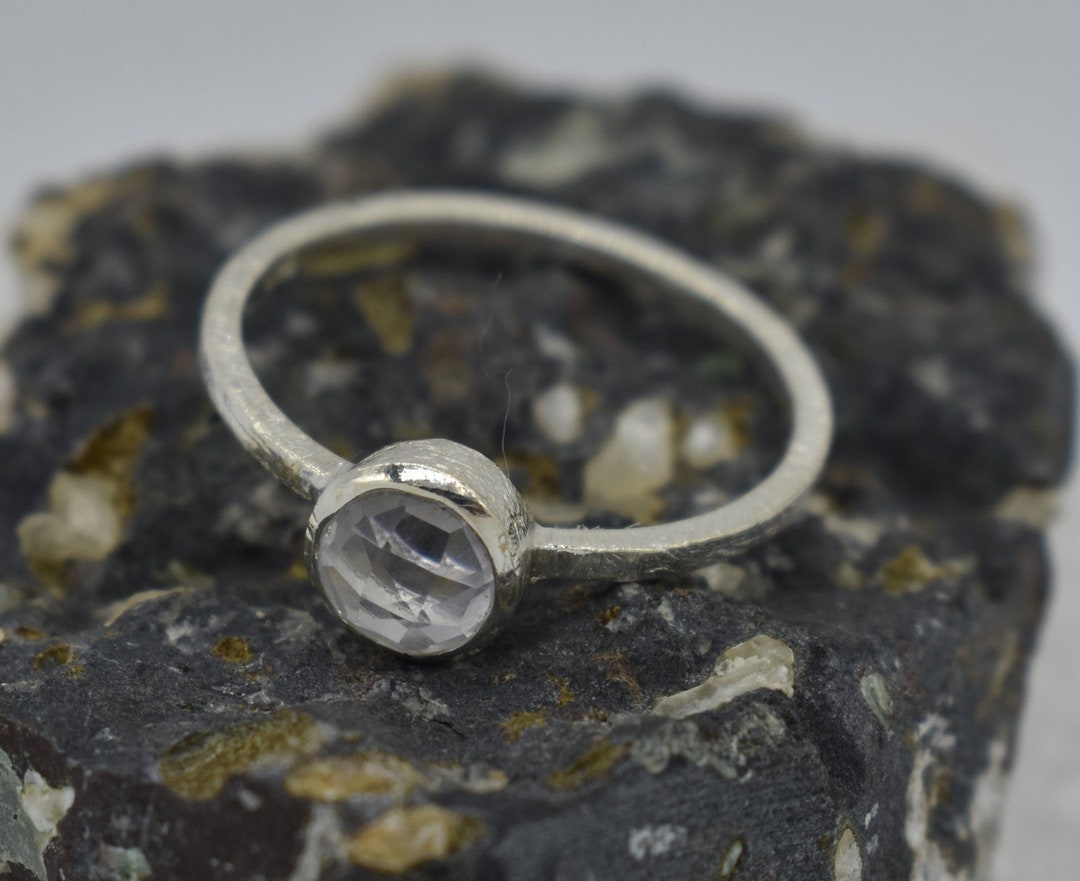 Natural Crystal Ring, 925 Sterling Silver Ring, Crystal Gemstone, Free ...
