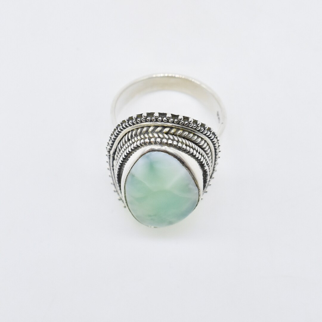 Larimar Ring, 925 Sterling Silver Ring, Larimar Gemstone, Free Shipping ...