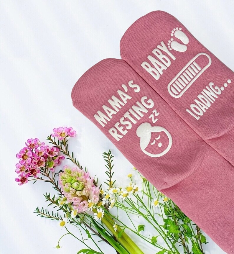 Funny Baby Socks Gift Set: Mama's Resting, Baby Loading, Milk, College ...
