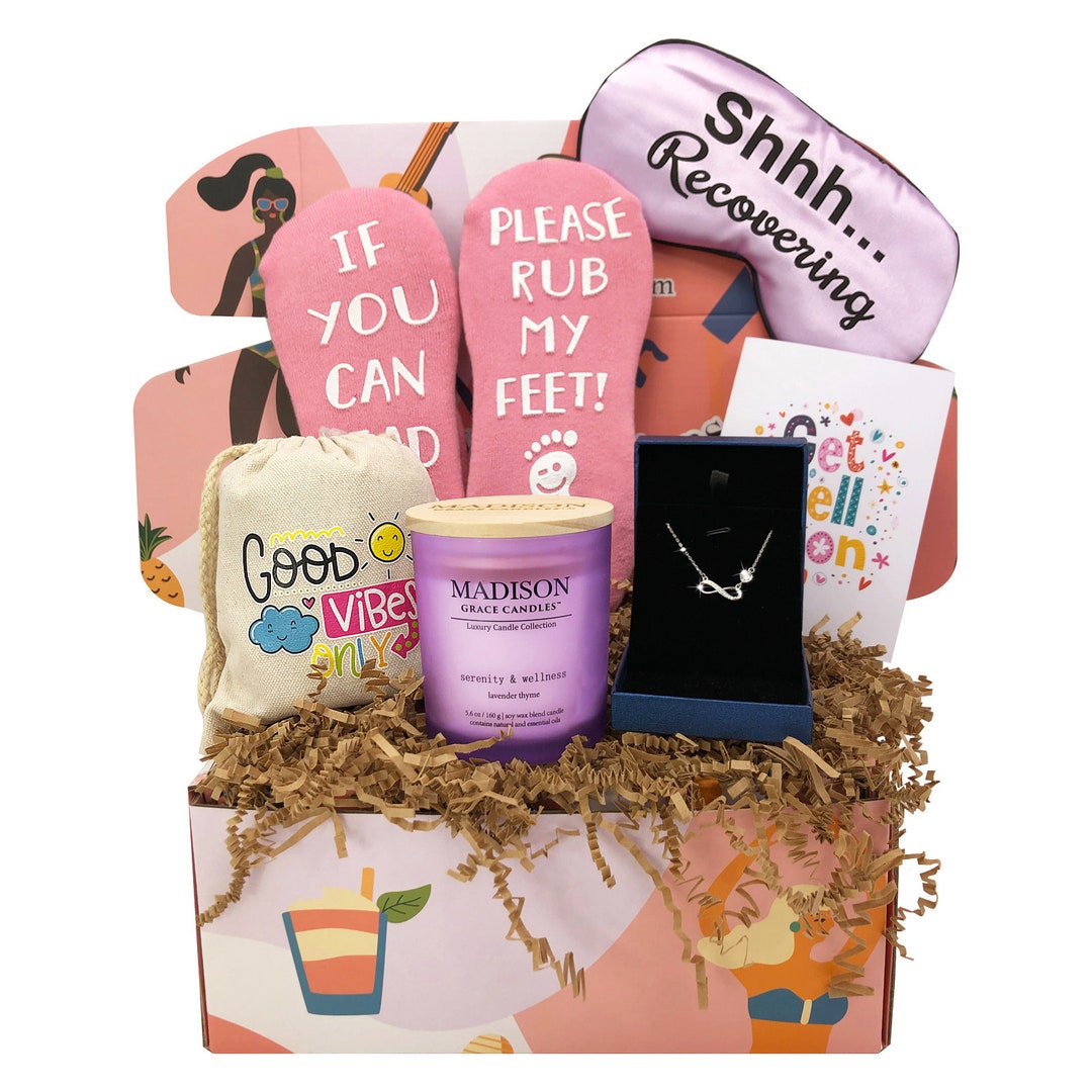 Get Well Soon Gift Basket for Women and Mom.healing Recovery Post Op ...