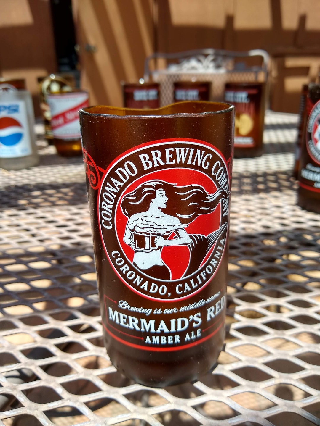 Coronado Brewing Company Mermaid's Red - Vasos de botella de cerveza ...