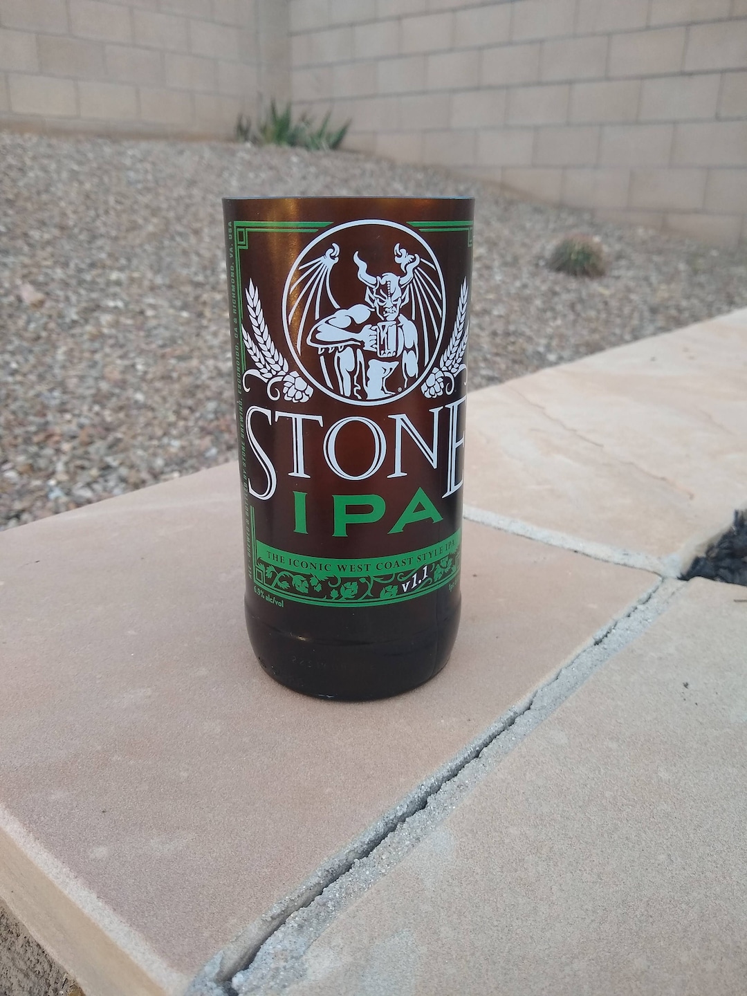 Stone IPA V1.1 - Dishwasher-safe Beer Bottle Tumbler Glass - Etsy