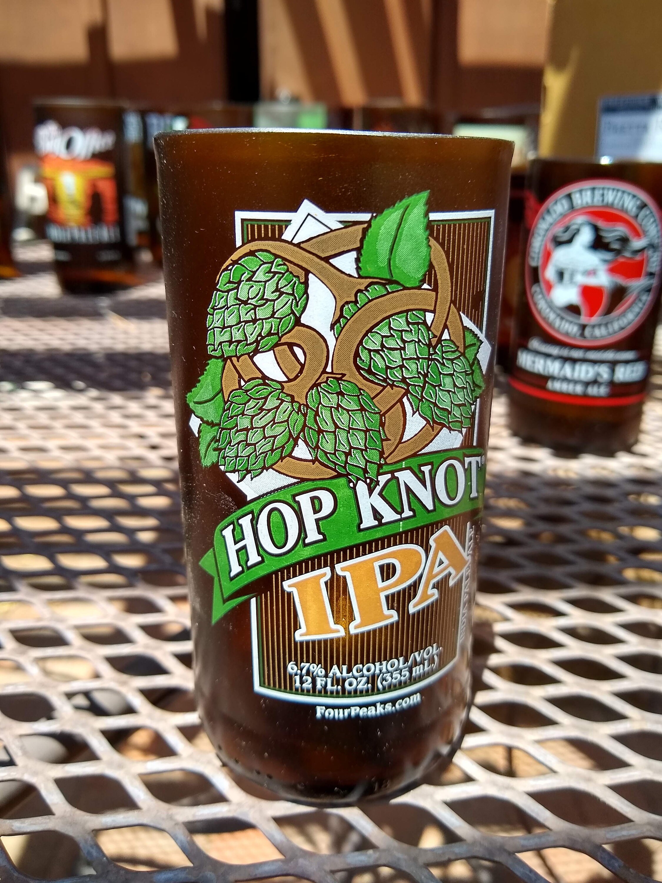 Four Peaks Hop Knot IPA - Dishwasher-safe Beer Bottle Tumbler Glasses ...