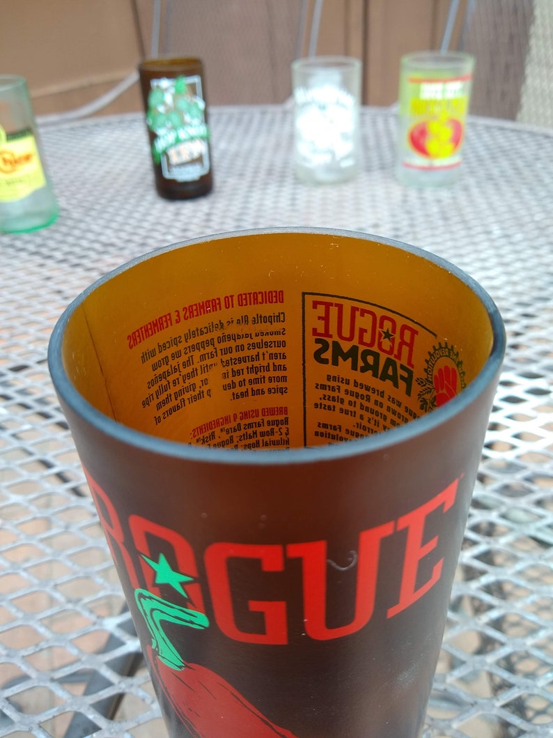 Rogue Chipotle Ale Dishwasher-safe Beer Bottle Tumbler Glass - Etsy Israel