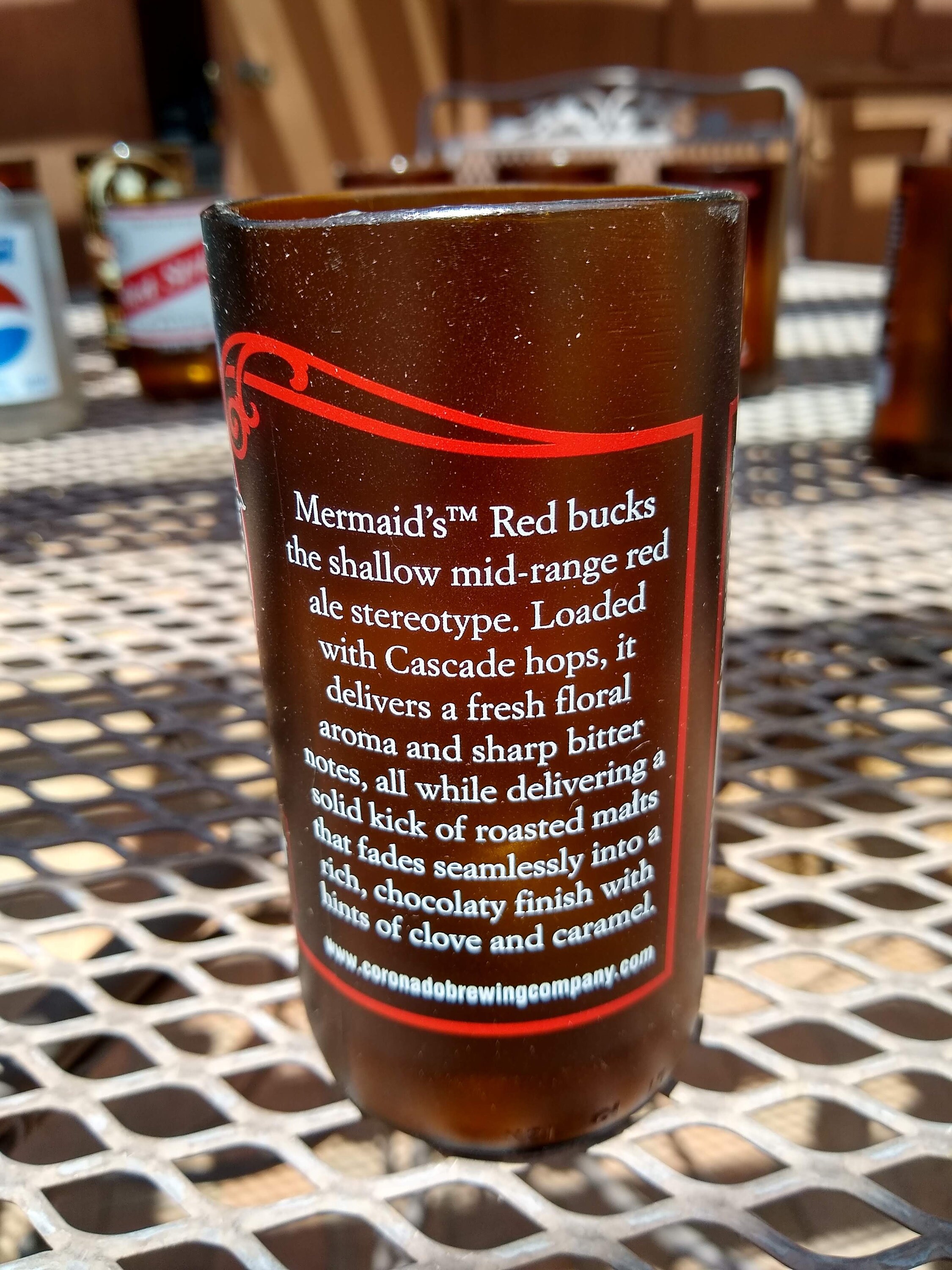 Coronado Brewing Company Mermaid's Red - Dishwasher-safe Beer Bottle ...