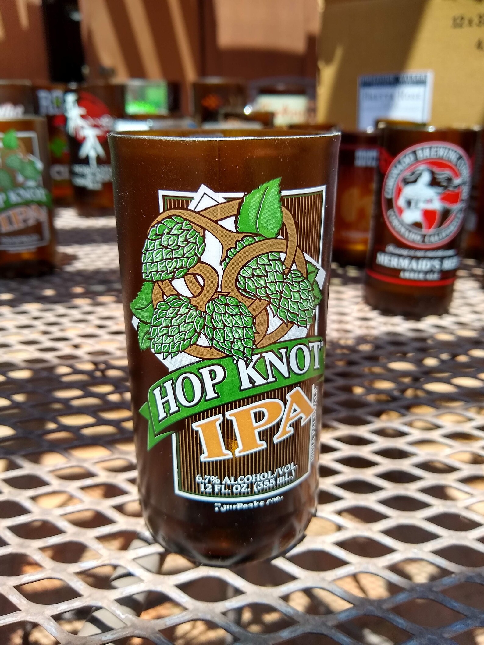 Four Peaks Hop Knot IPA - Dishwasher-safe Beer Bottle Tumbler Glasses ...