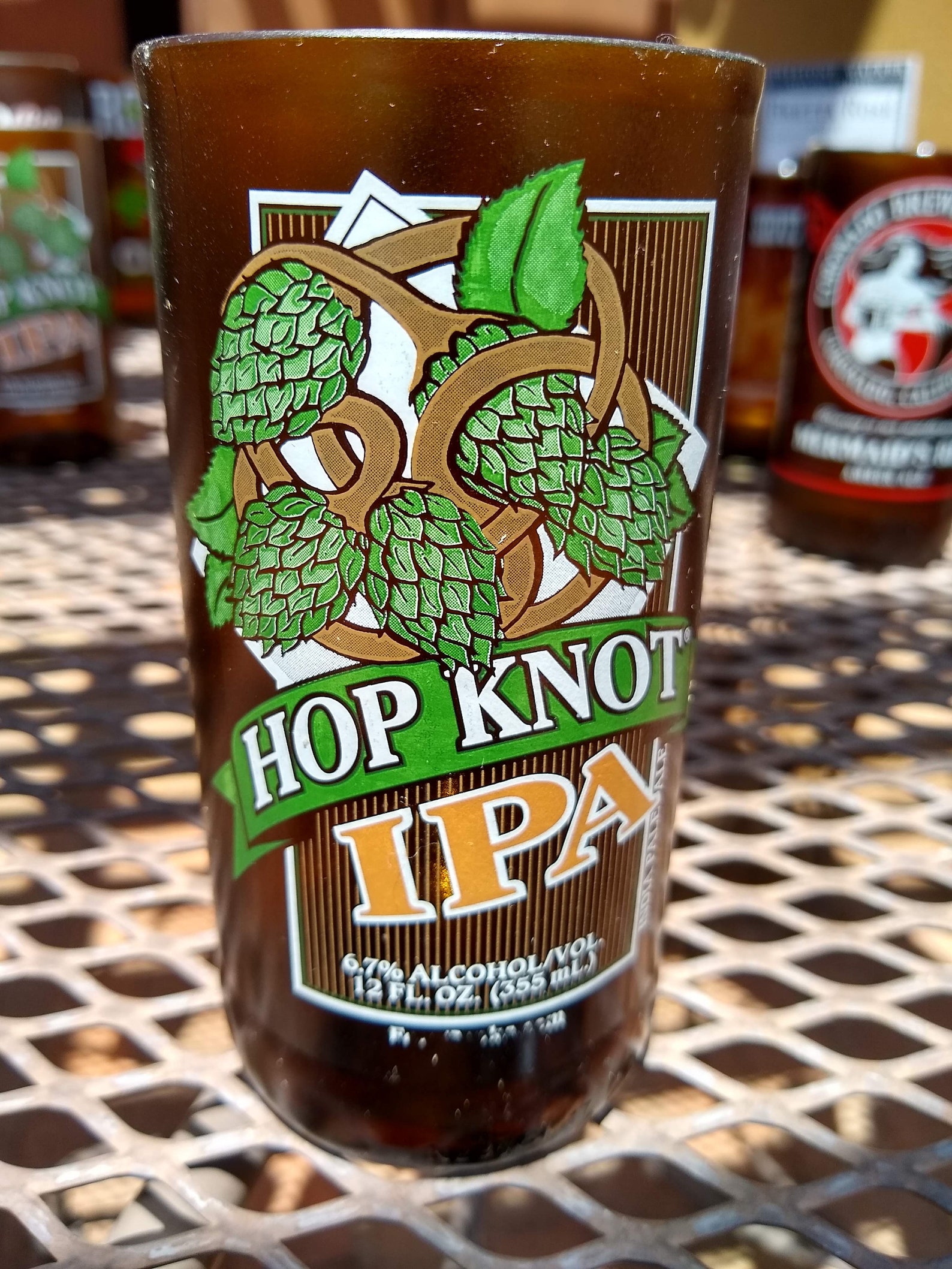 Four Peaks Hop Knot IPA - Dishwasher-safe Beer Bottle Tumbler Glasses ...