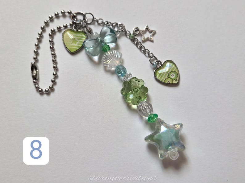 Heisei Retro Photo Charm Keychains ~ Beaded Kawaii Y2k Alt - Etsy
