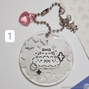 Cyber Deco Acrylic Keychains ~ Phone Strap Charm Cute Girly Kawaii Pink ...