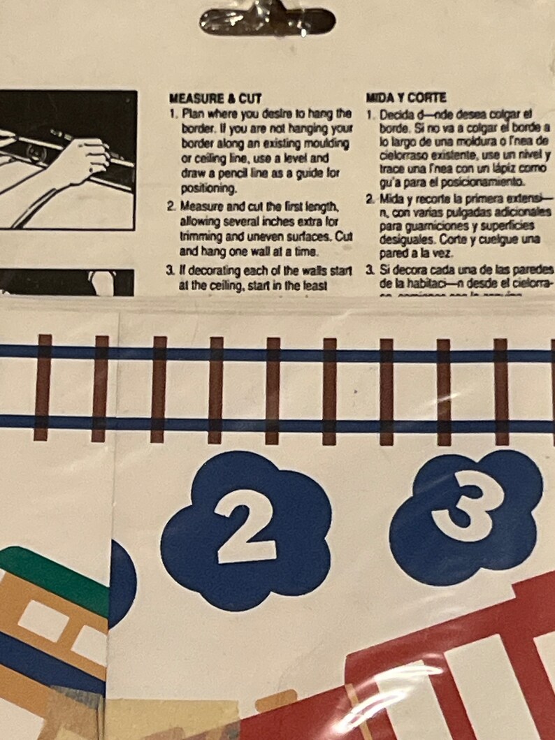 Vintage Train Wallpaper Border for Kids Room, 5 Yards Each, Set of 5 ...