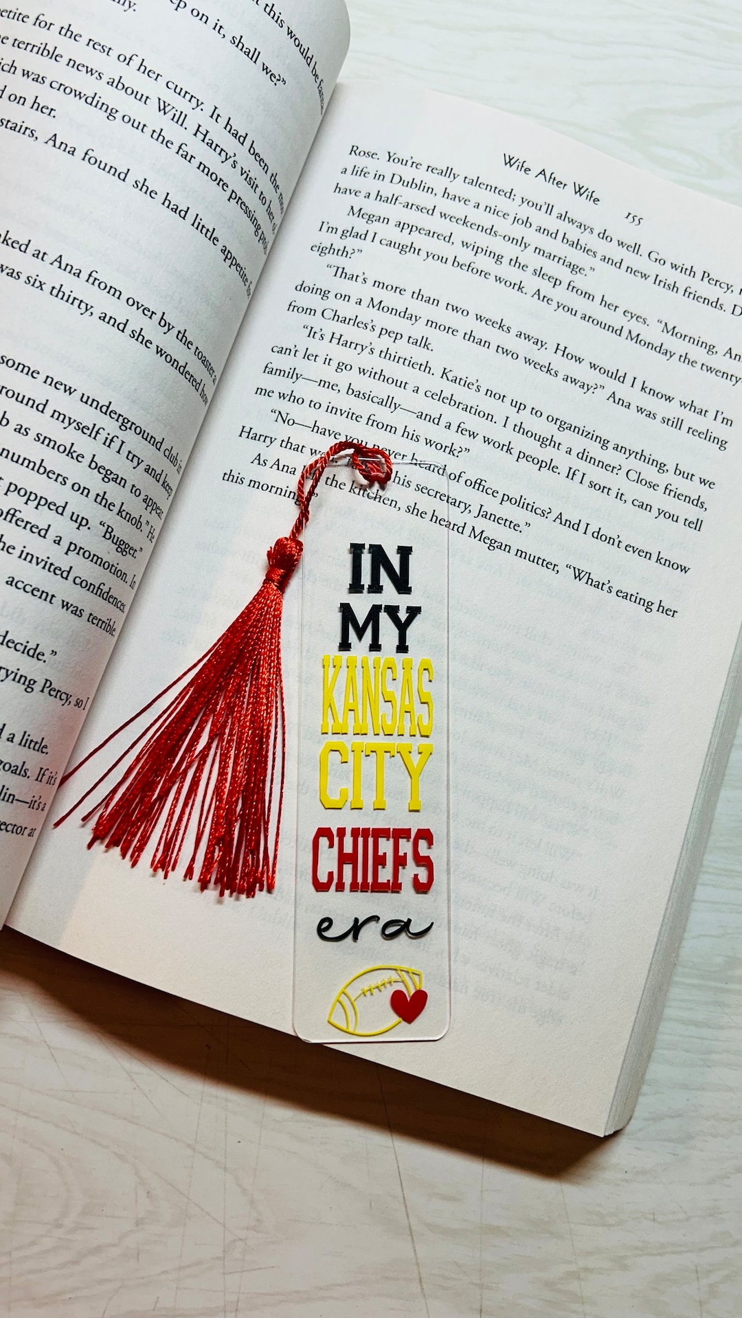 Kansas City Chiefs Era Acrylic Bookmark for Book Lovers, Acrylic ...