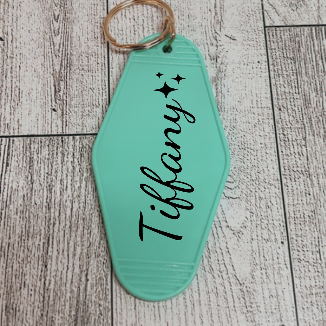 Personalized Name Retro Motel Keychain Small Gifts for Grads Teacher ...