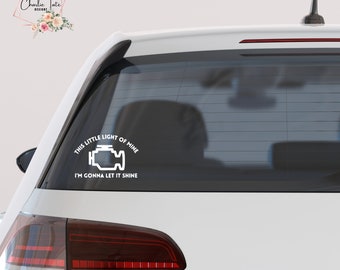 Check Engine Light Decal CEL - Etsy