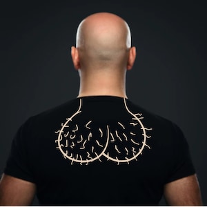 Funny Bald Guy Ball Sack Graphic Tee - Gag Gift Shirt - Etsy