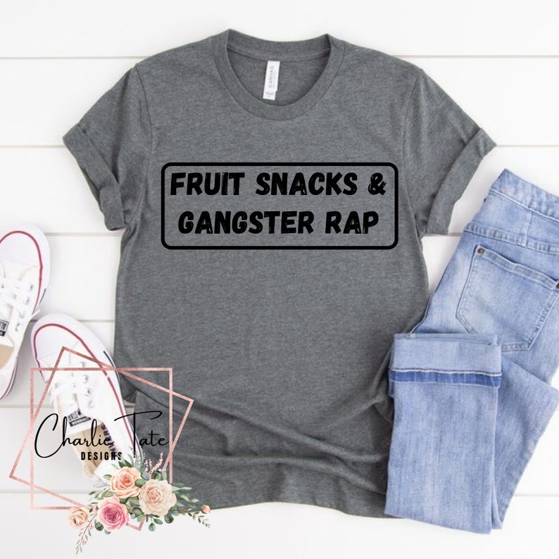 Fruit Snacks and Gangster Rap Graphic Tshirt / Graphic Tshirts - Etsy