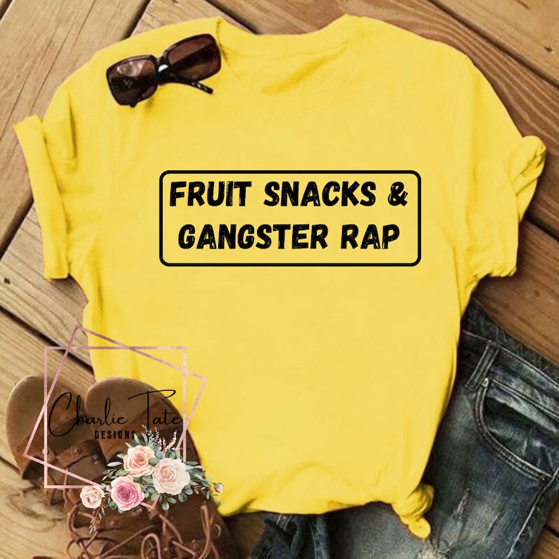 Fruit Snacks and Gangster Rap Graphic Tshirt / Graphic Tshirts - Etsy