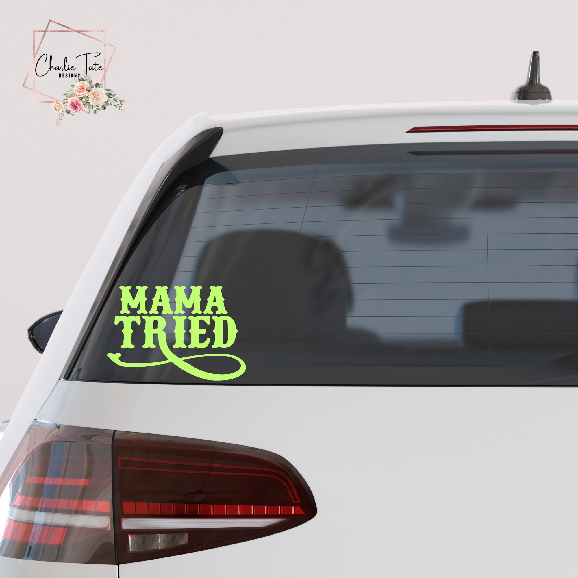 Mama Tried Country Western Auto Decals for Vehicles, Inappropriate ...