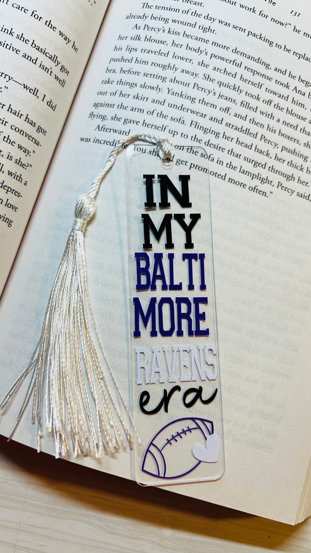 Baltimore Ravens Era Acrylic Bookmark for Book Lovers, Acrylic ...