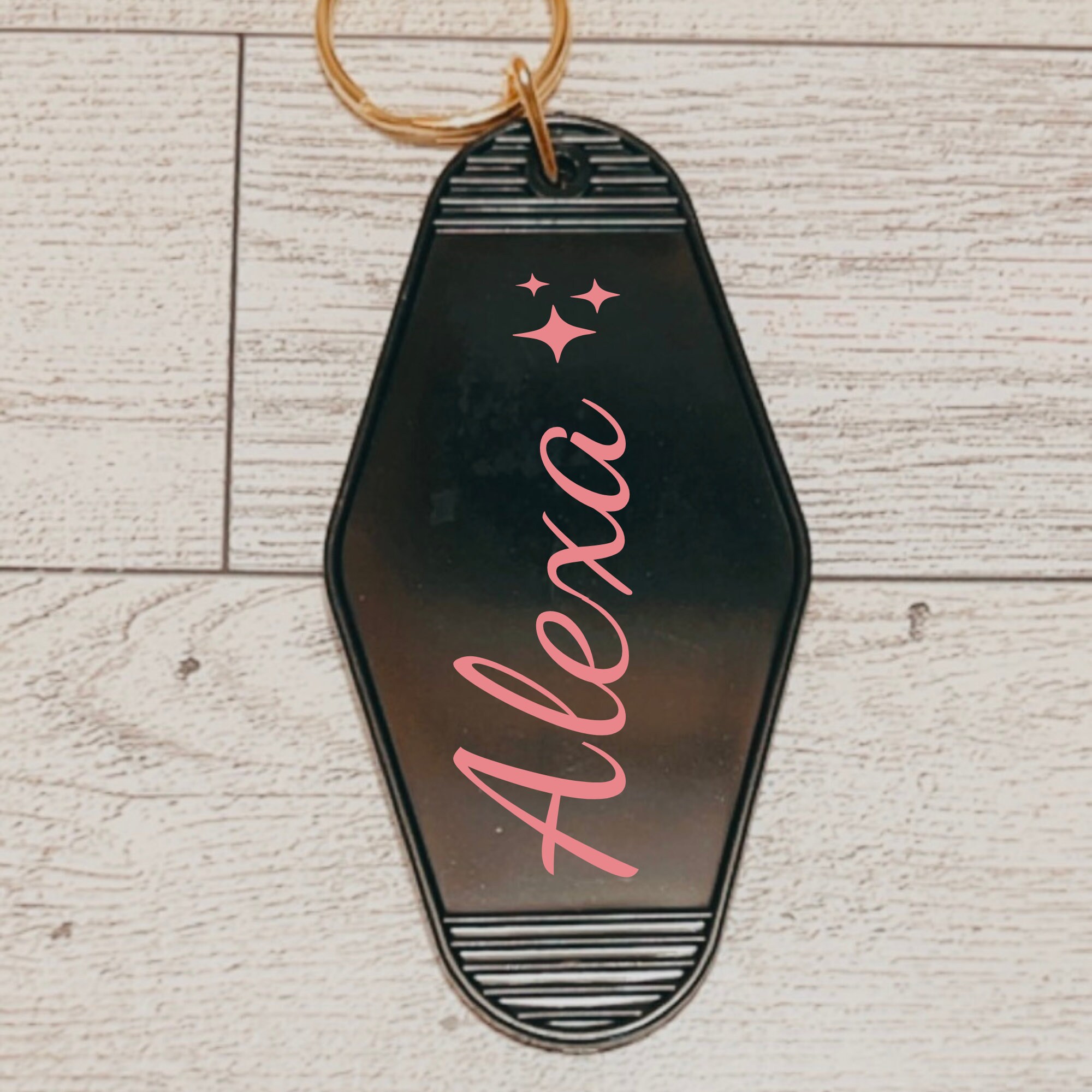 Personalized Name Retro Motel Keychain Small Gifts for Grads Teacher ...