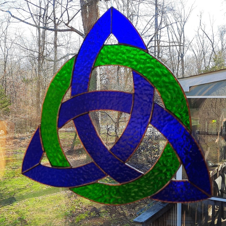 Stained Glass Celtic Knot - Etsy