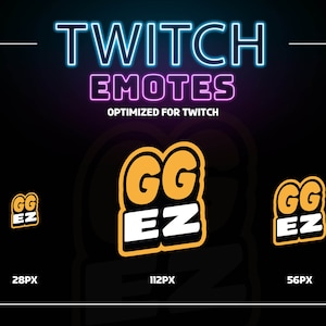 GG EZ Twitch Chat Emote - Etsy