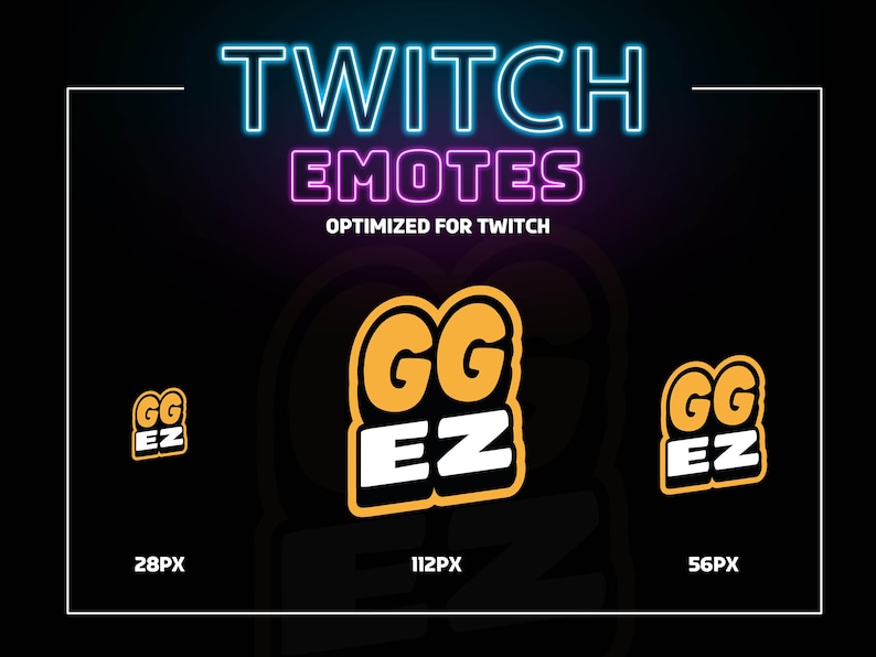 GG EZ Twitch Chat Emote - Etsy
