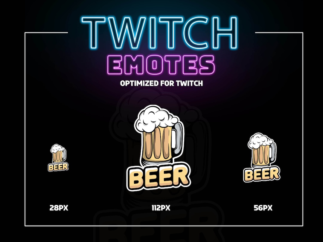 Beer Beer Emote Twitch Discord - Etsy