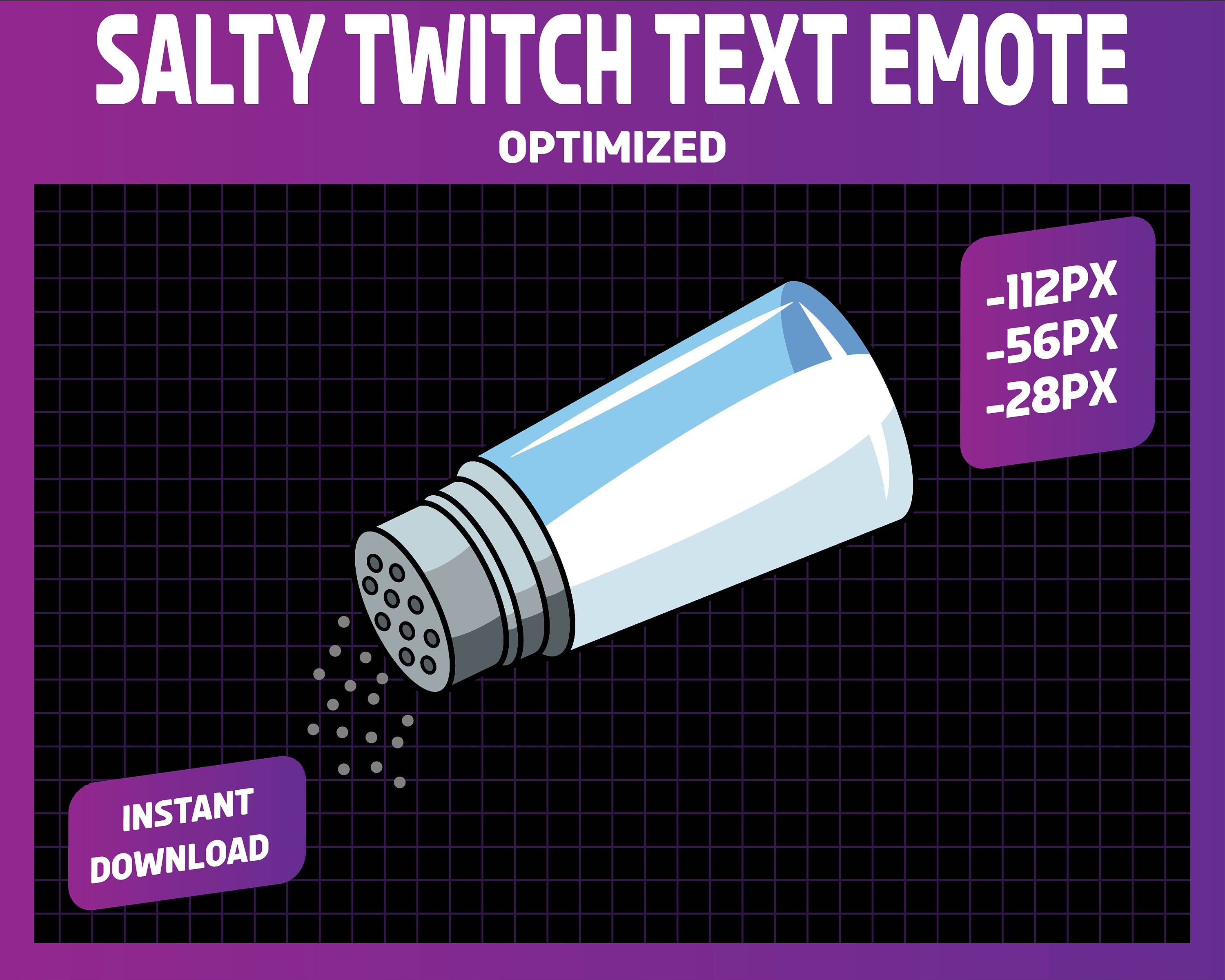 Salt Salty Twitch Chat Text Emote - Etsy UK