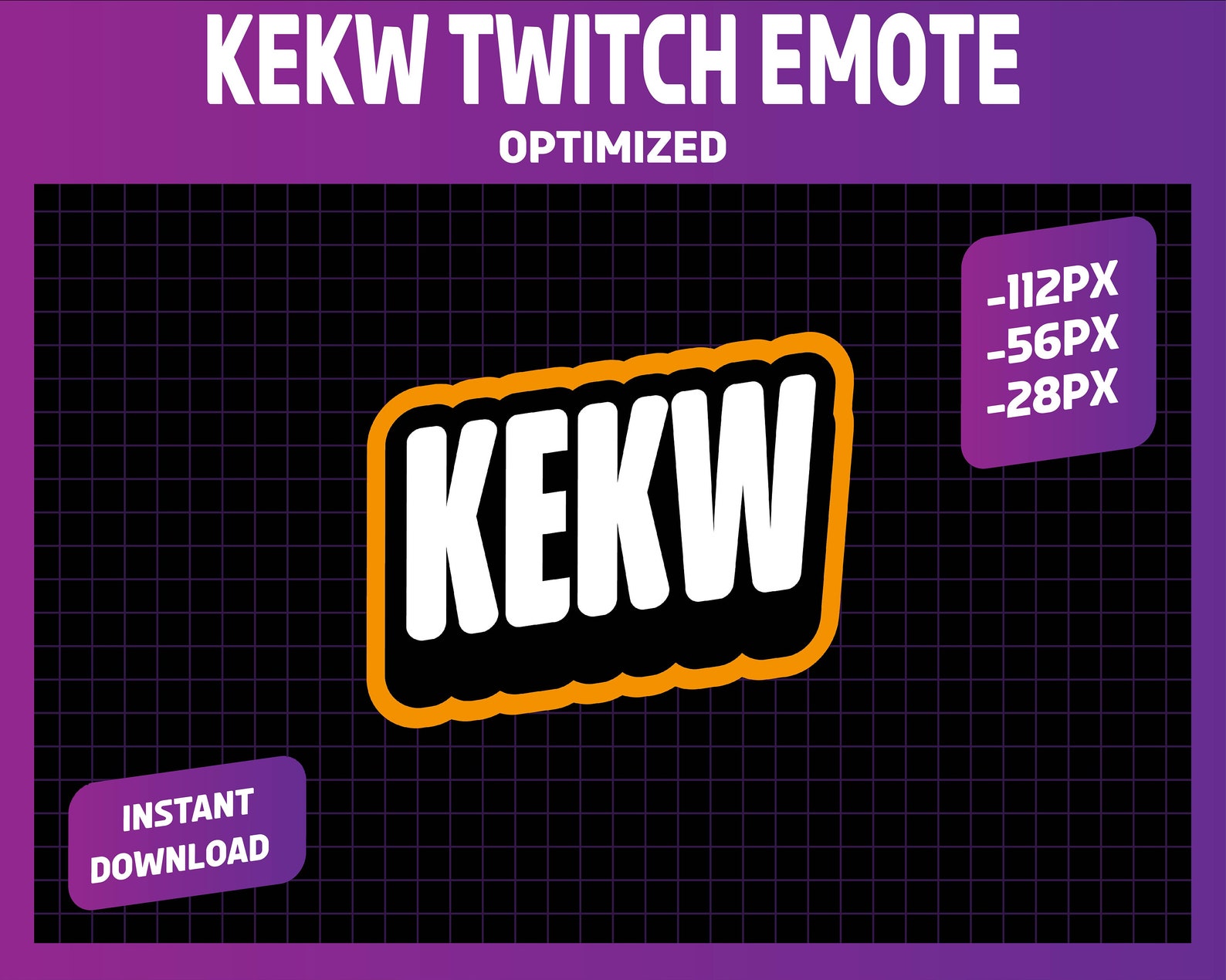 KEK KEKW Twitch Chat Texto Emote - Etsy México