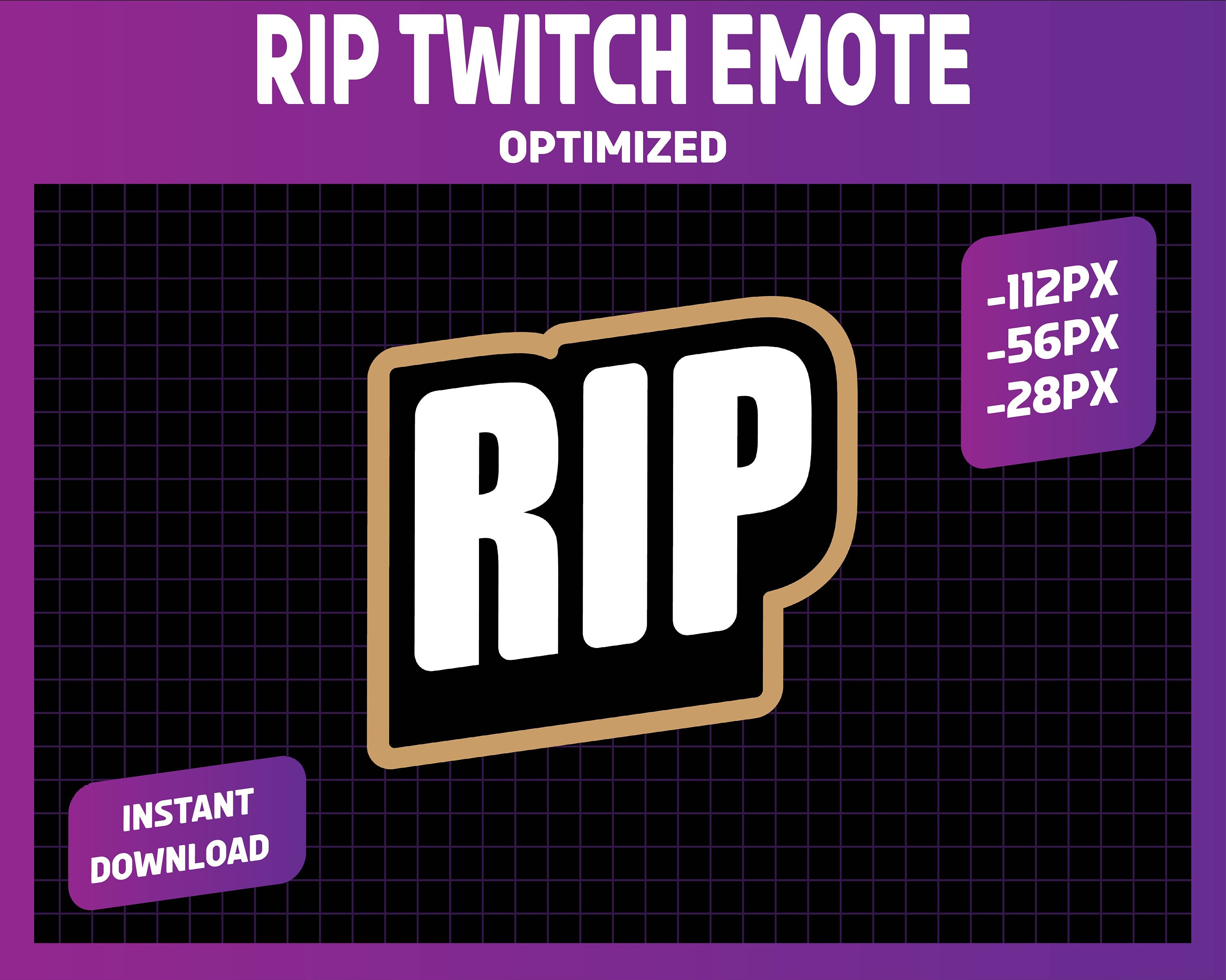 RIP Twitch Chat Text Emote Meme | Etsy