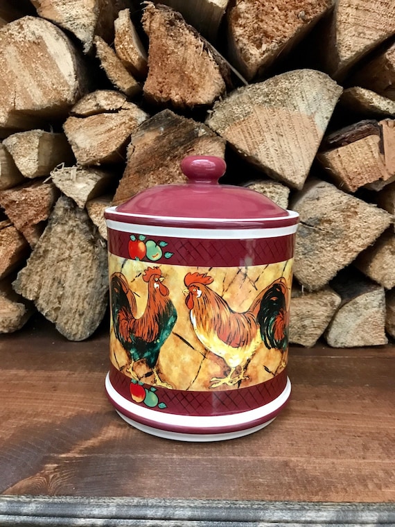 Vintage Ceramic Rooster Cookie Jar | Etsy