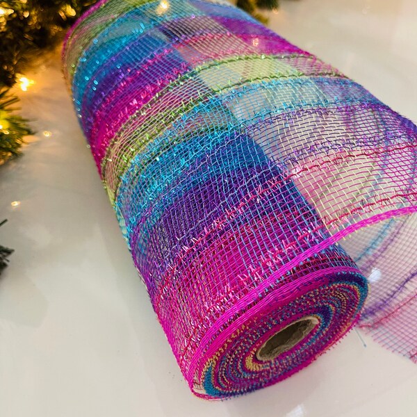 Purple Deco Mesh - Etsy