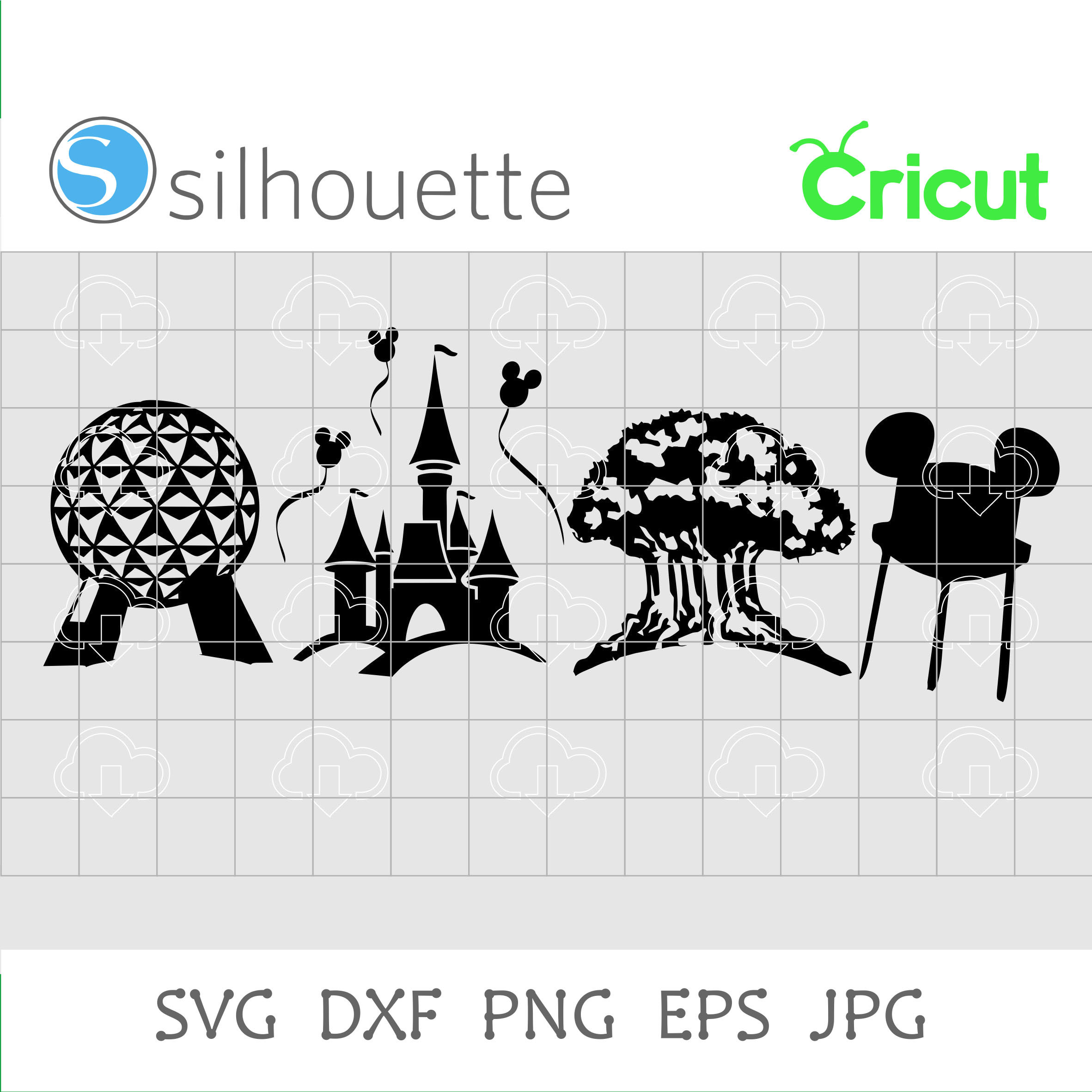 Disney Epcot Silhouette