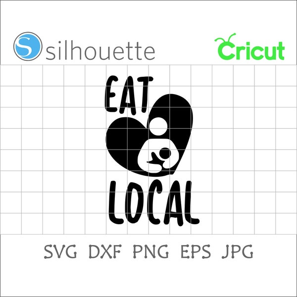 Eat Local Breastfeeding Svg - Etsy