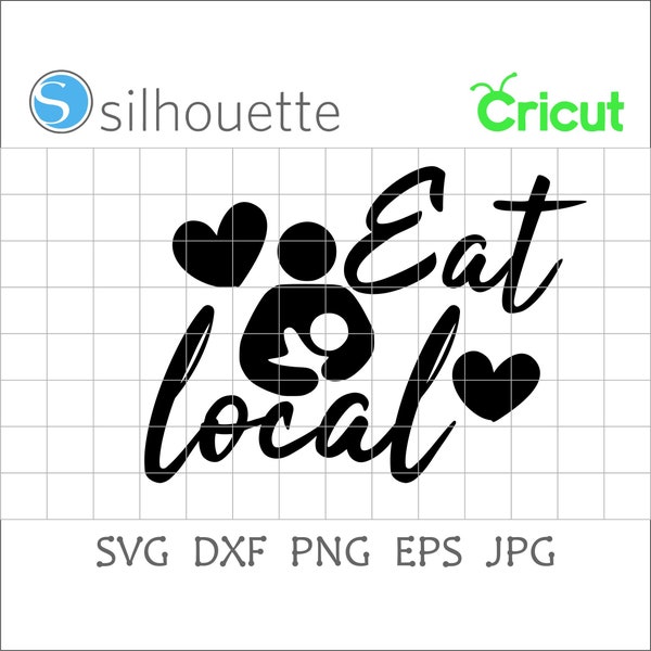 Eat Local Breastfeeding Svg - Etsy