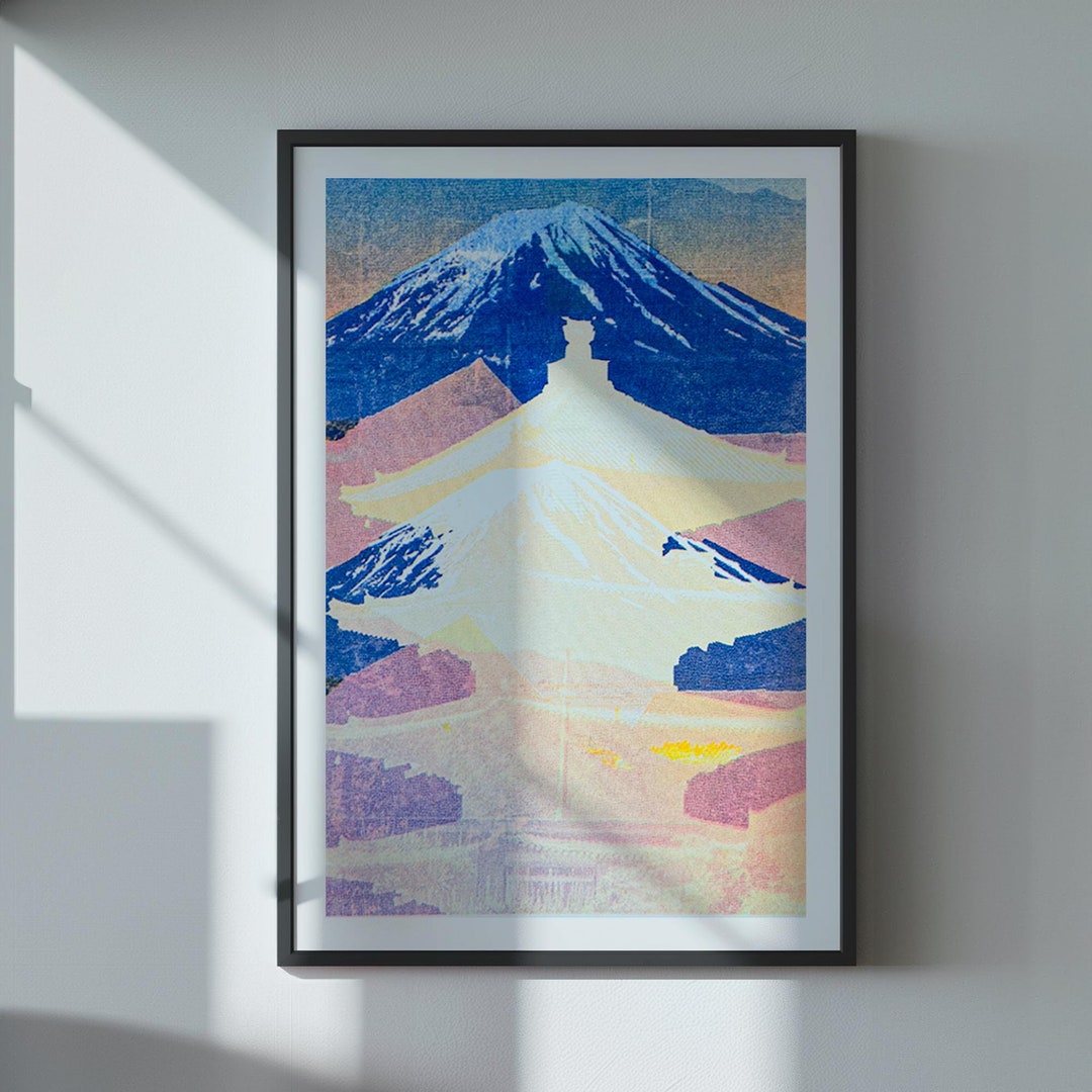 A3 Risograph Print of a Japanese Collage Scenery - Etsy
