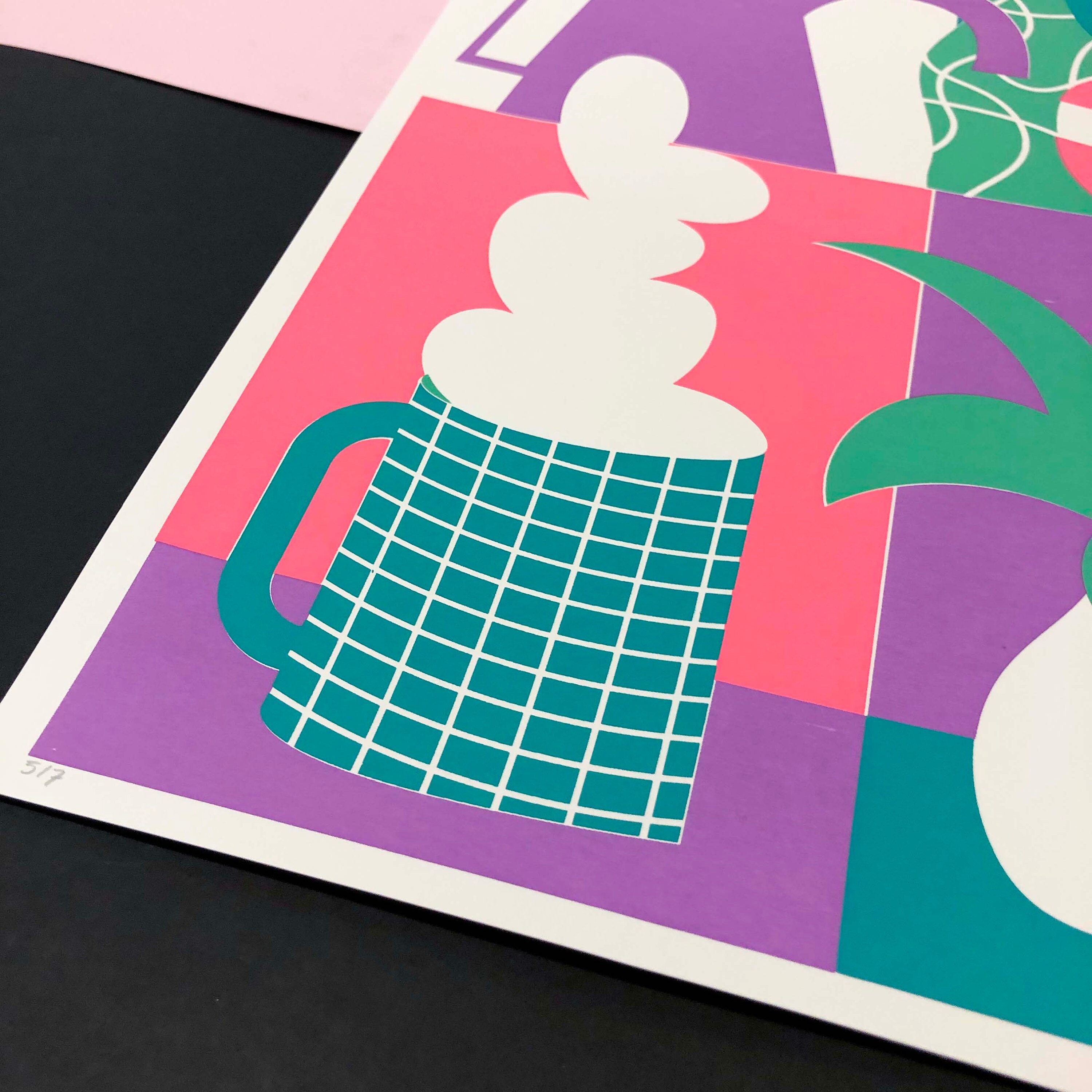 5 layer screenprint of some objects in the living room sold by Madurese ...