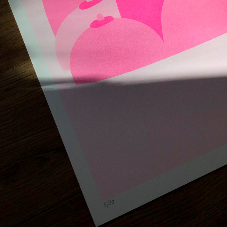 A3 Risograph Print of a Boob Landscape - Etsy