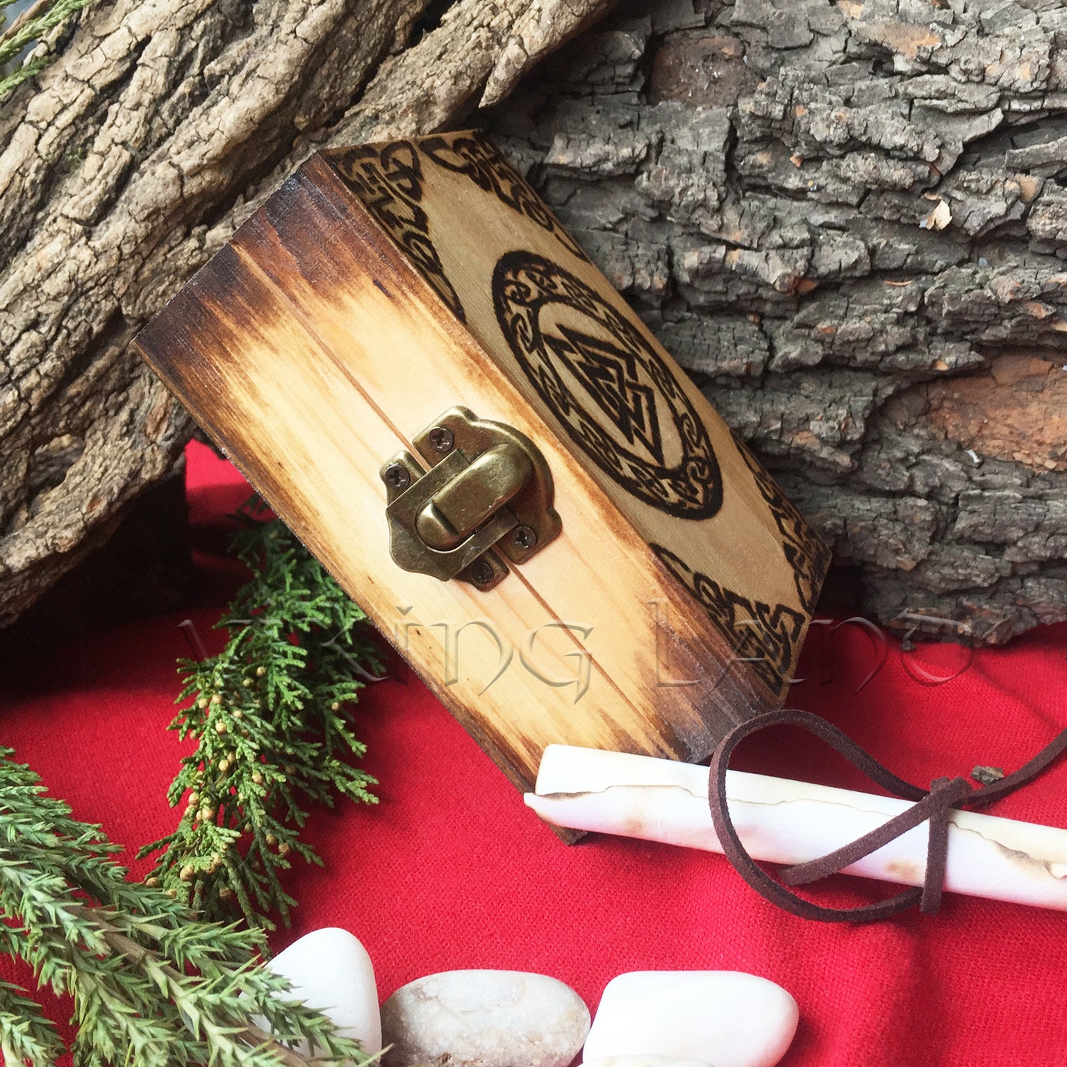 Viking Jewelry Box Viking Box for Runes and Amulets Wooden - Etsy UK