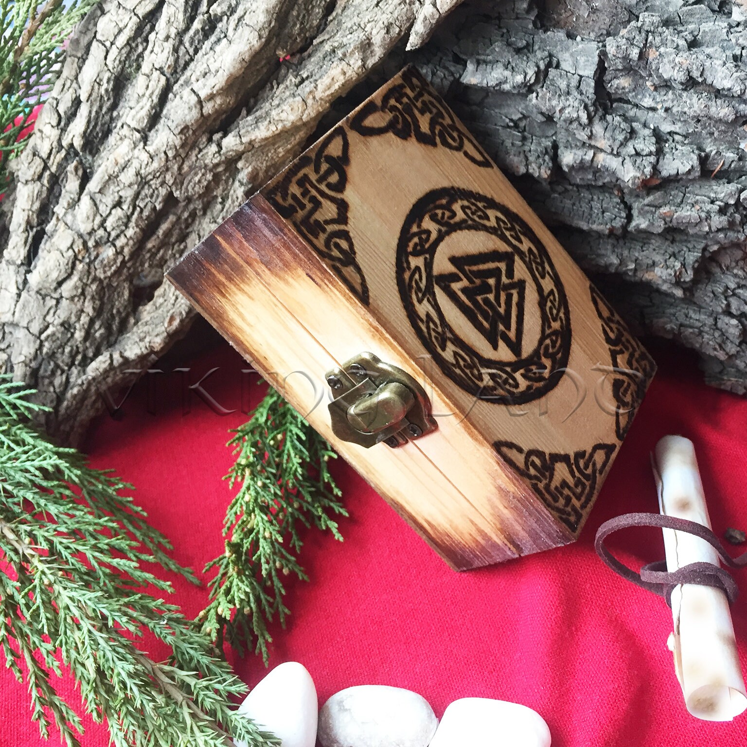 Viking Jewelry Box Viking Box for Runes and Amulets Wooden - Etsy UK