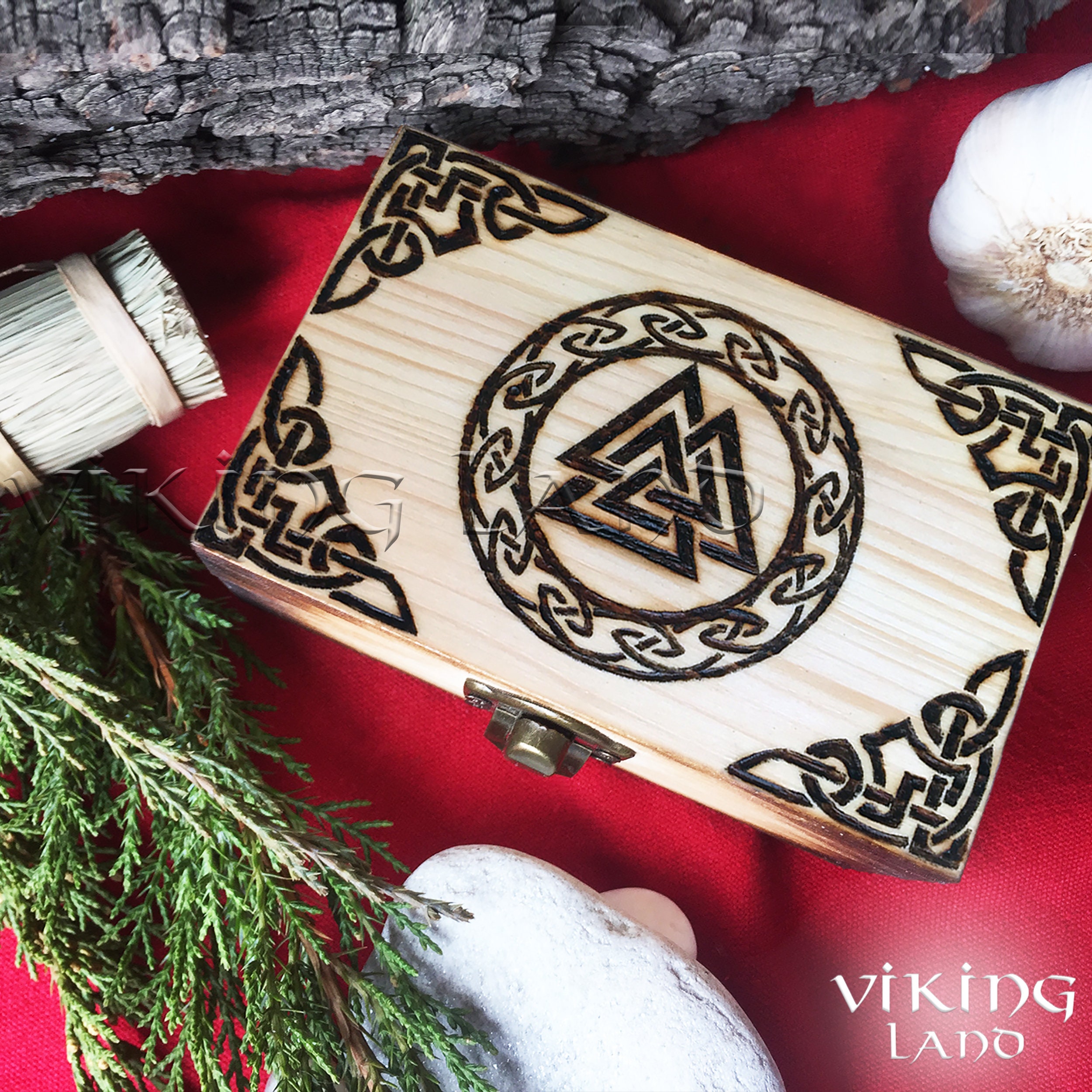 Viking Jewelry Box Viking Box for Runes and Amulets Wooden - Etsy UK