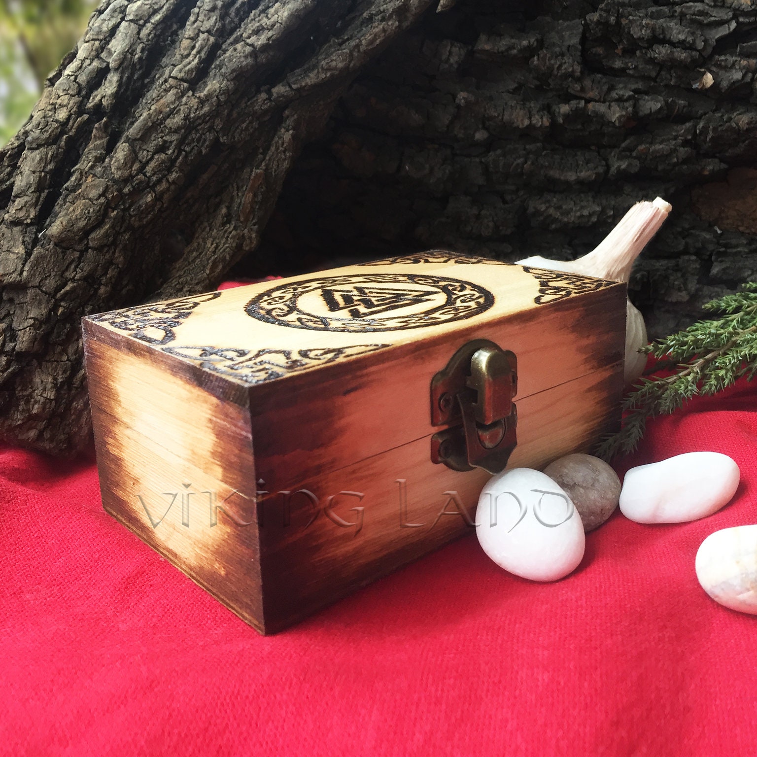 Viking Jewelry Box Viking Box for Runes and Amulets Wooden - Etsy UK