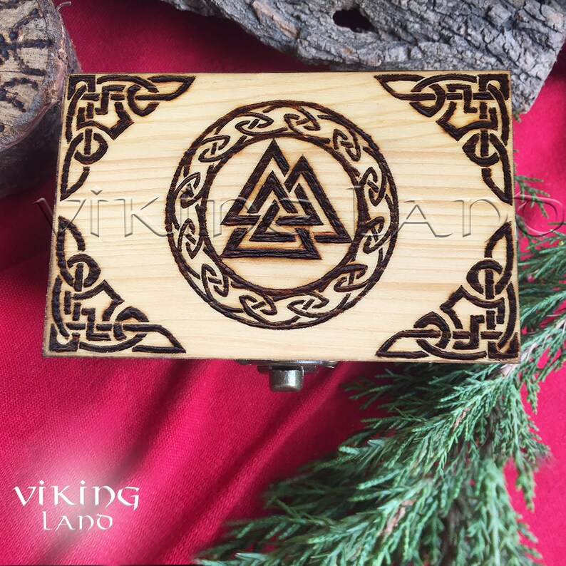 Viking Jewelry Box Viking Box for Runes and Amulets Wooden - Etsy UK