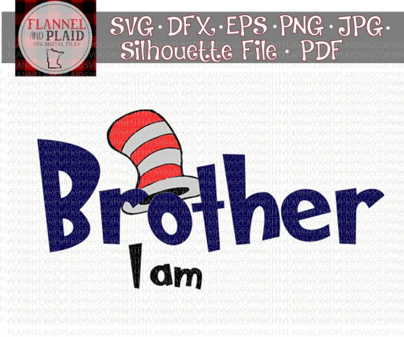 Sibling Pack I Am, Sister I Am, Brother I Am SVG JPG PNG Digital File ...