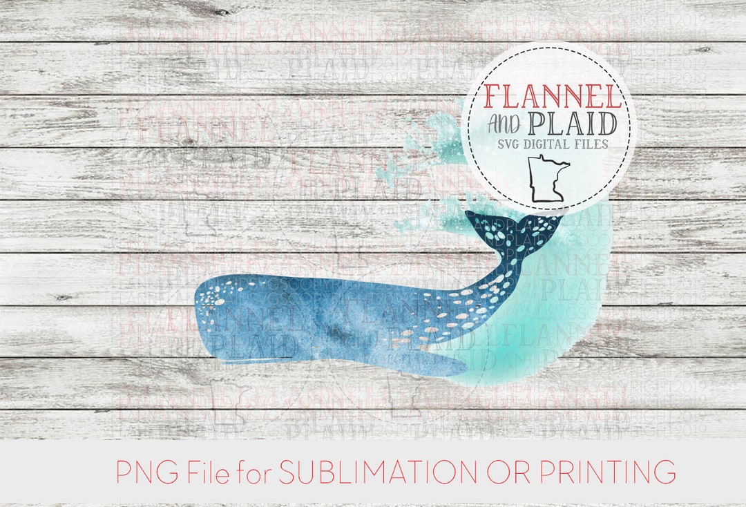 Majestic Watercolor Whale ∙ Sublimation File ∙ Printable File ∙ Png - Etsy