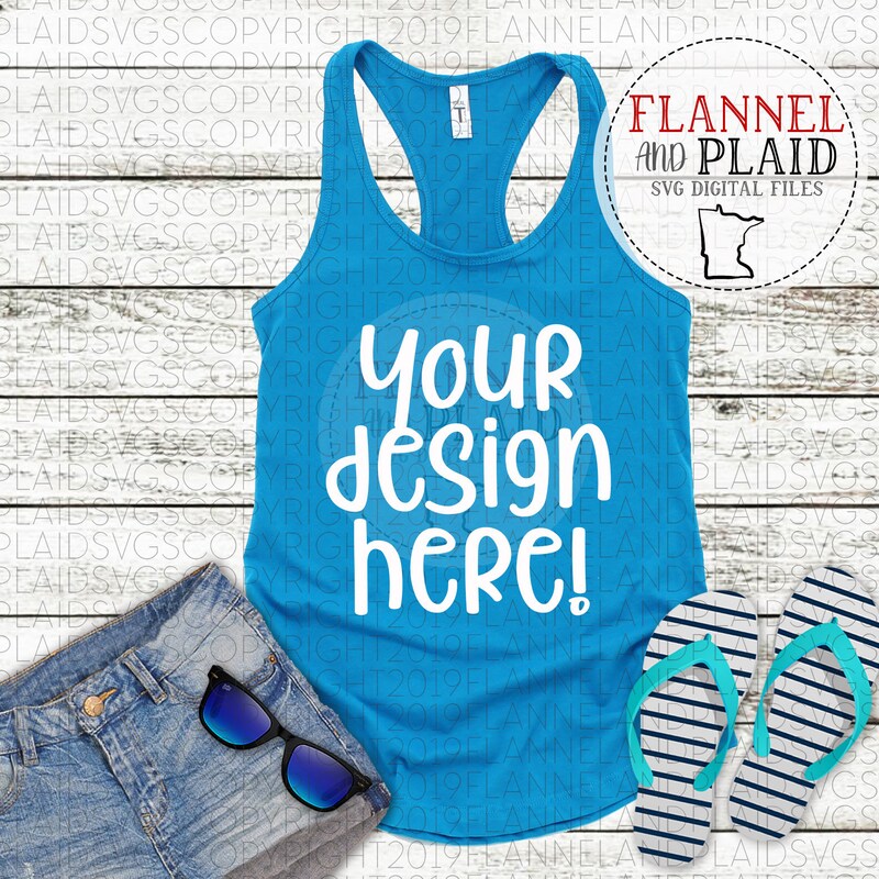 Turquoise Tank Top - Etsy