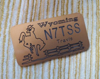 Ham Call Name Badge - Etsy